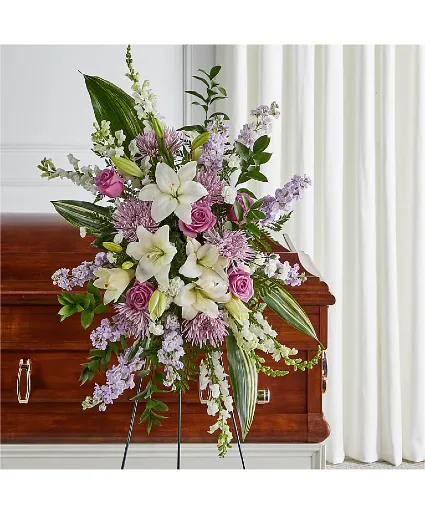 S5499S GRATEFUL HEARTS STANDING SPRAY in Beaufort, SC - CAROLINA FLORAL ...